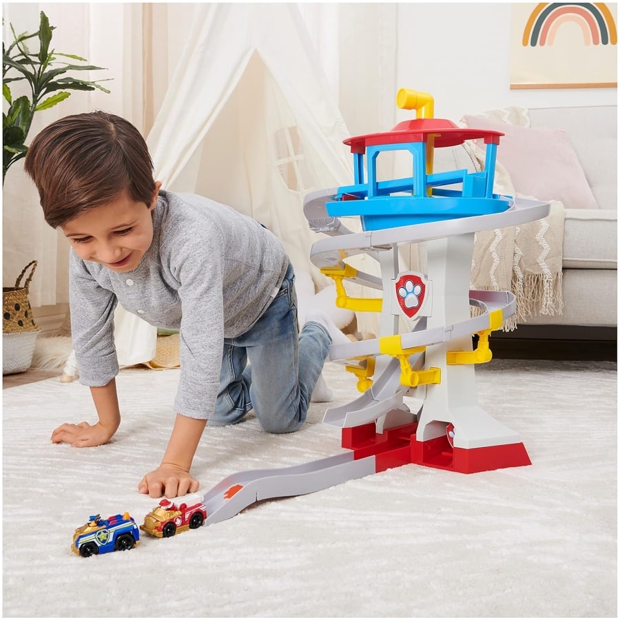 Adventure Bay Lookout Tower Playset PAW Patrol HQ with Chase & Marshall