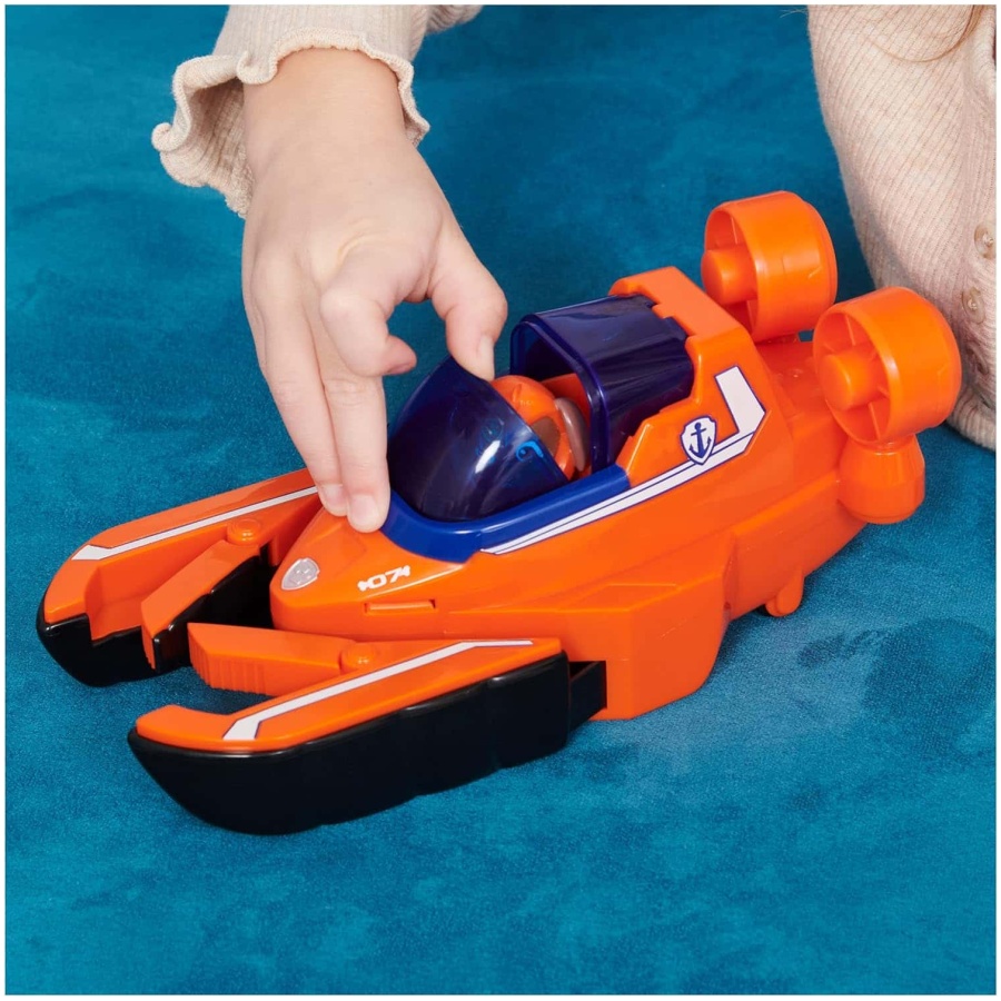 Zuma Transforming Lobster Paw Patrol Aqua Pups Vehicle with Action Figure